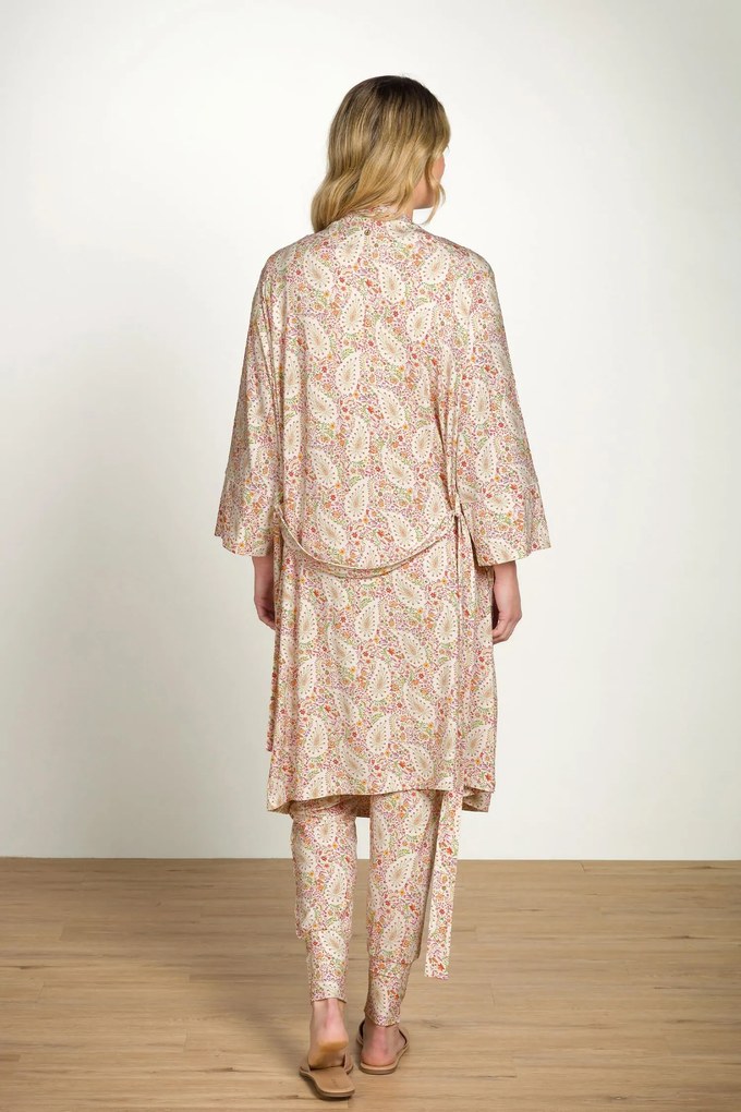 Pip Studio Naomi kimono Kairi Bloom, červené (Kimono z měkké strečové viskózy)