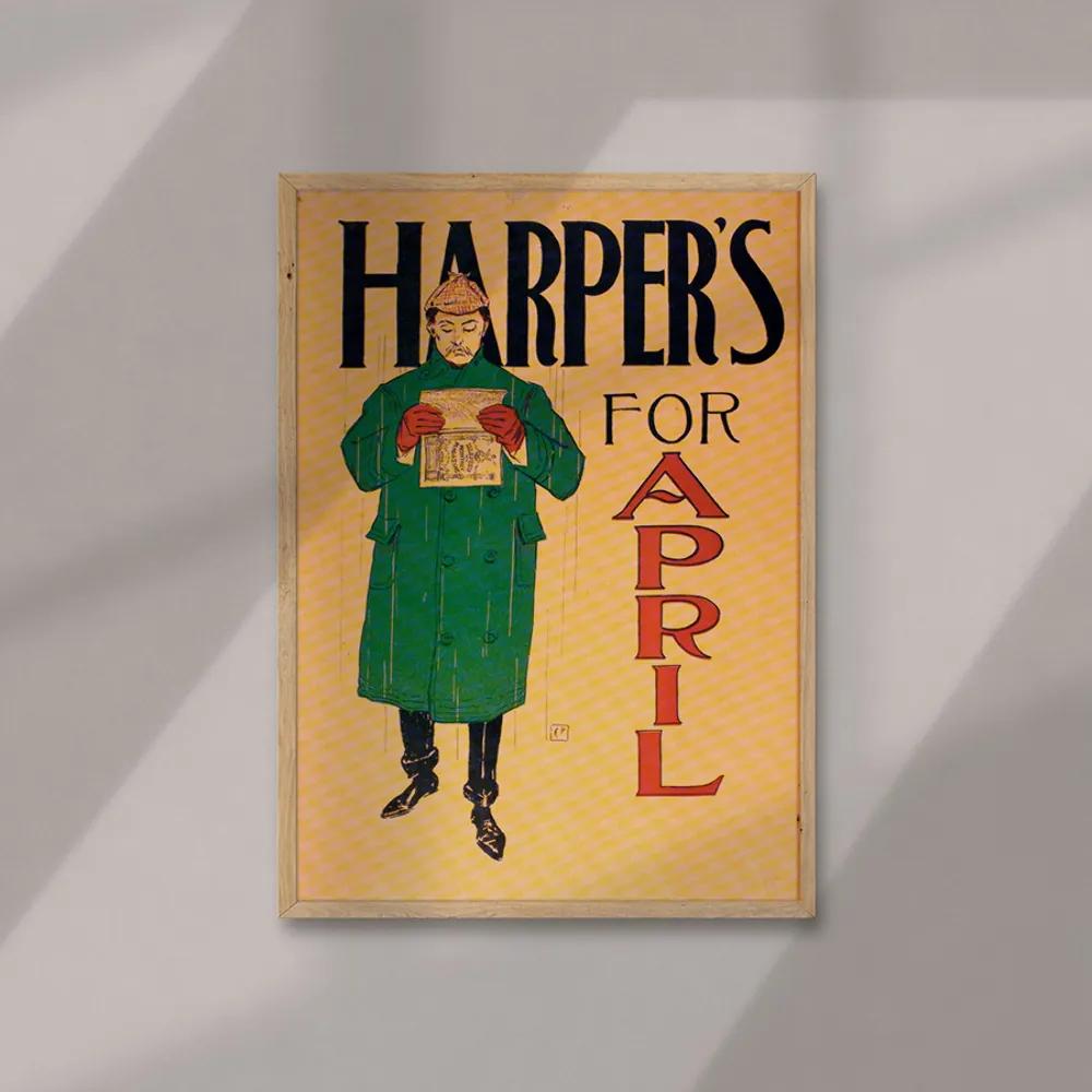 Retro plakát Harper v dubnu