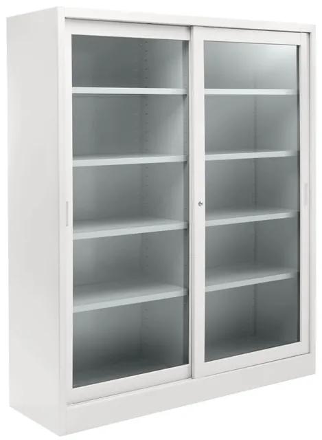 DIEFFEBI - Skříň s skleněnými posuvnými dveřmi CLASSIC STORAGE, 180x45x200 cm