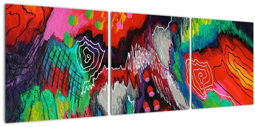 Obraz abstraktní - barvy (120x40 cm), 40 dalších rozměrů