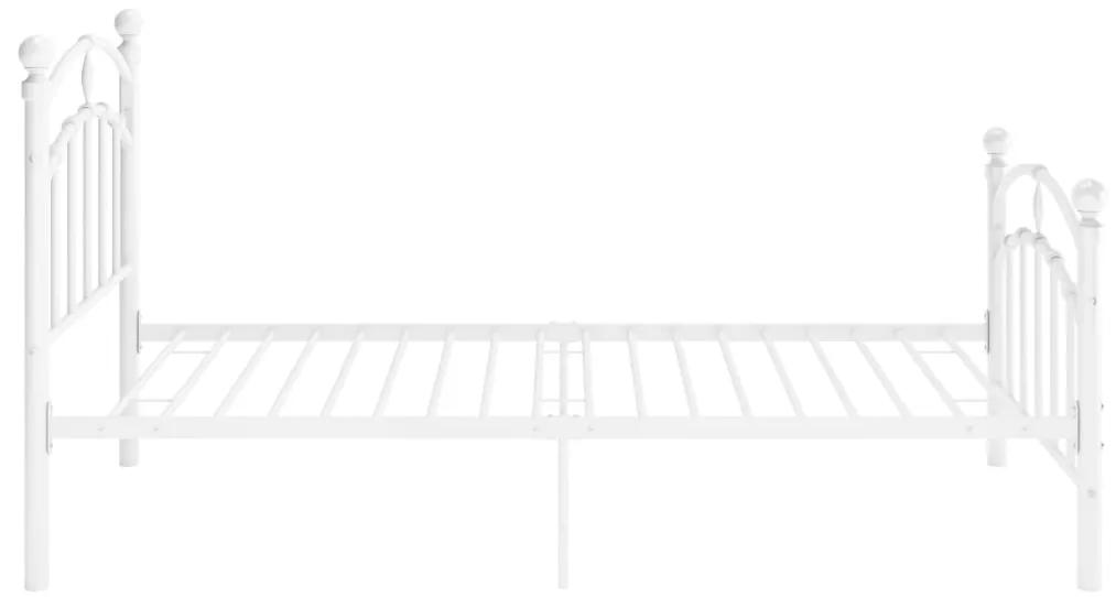 Rám postele bílý kov 100 x 200 cm,  324971 HangarStore.cz