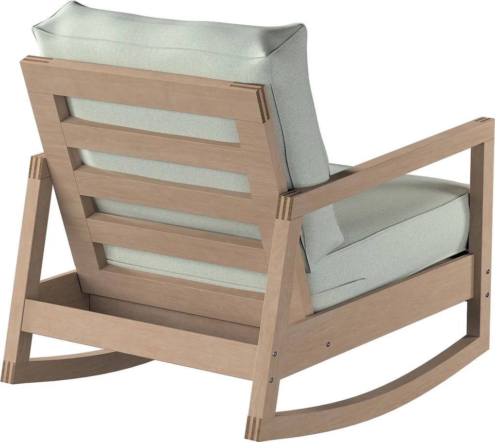 Potah na křeslo IKEA Lillberg barva modrá látka pletený vzor