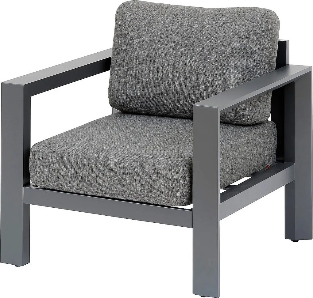 DEOKORK Hliníková rohová sestava VANCOUVER pro 6 osob (antracit)