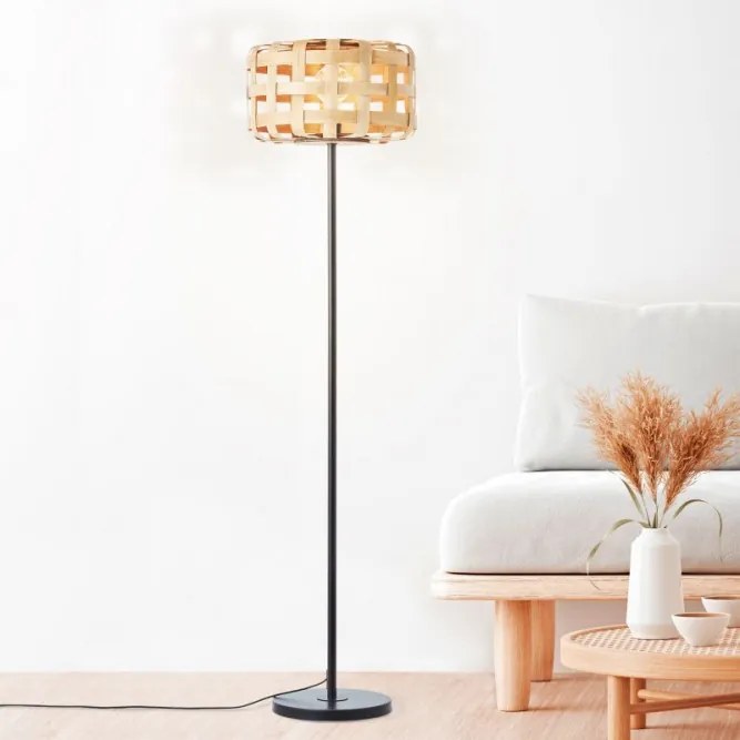 Brilliant 94525/09 Stojanová lampa WOODLINE přírodní bambus
