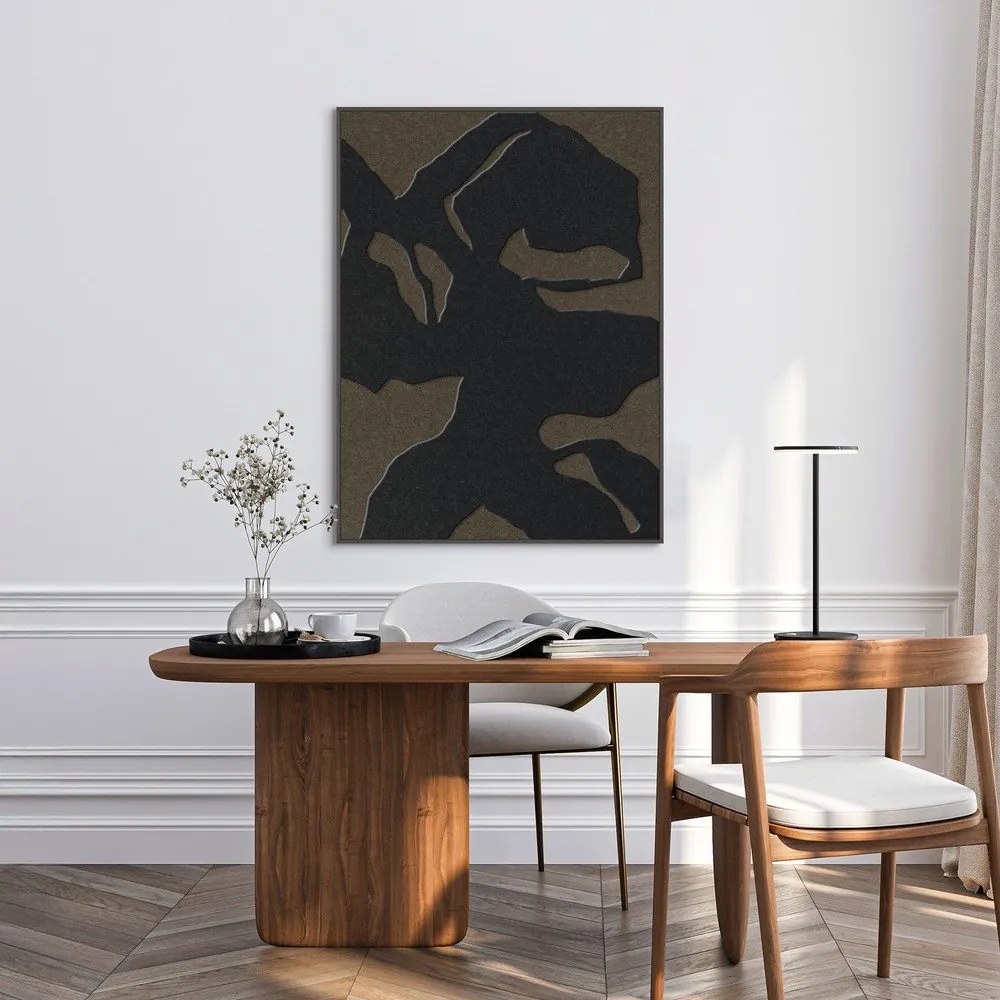3D obraz s rámem/akustický 90x120 cm Silent Shadows 1 – Malerifabrikken