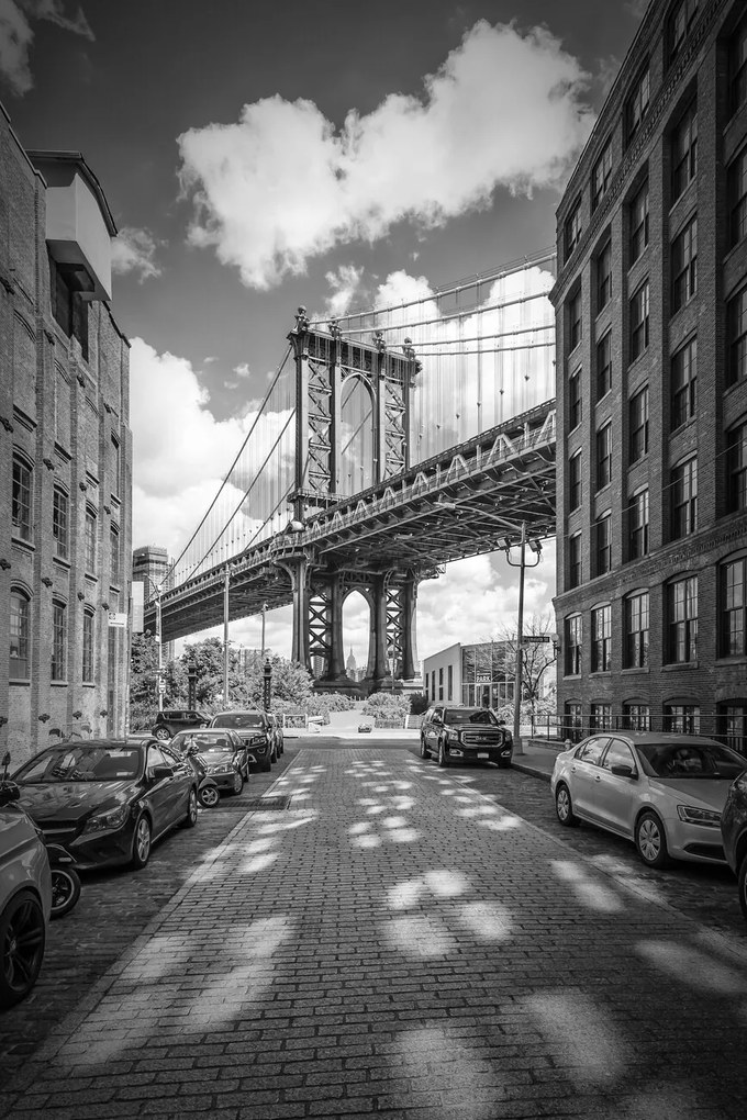 Umělecká fotografie NEW YORK CITY Manhattan Bridge, Melanie Viola, (26.7 x 40 cm)