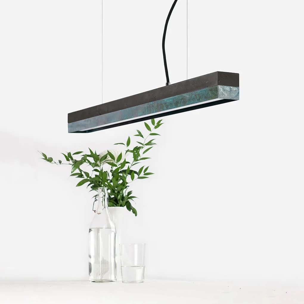 Designové lineární svítidlo z kvalitních materiálů C2 dark 92 cm  Designové lineární svítidlo z kvalitních materiálů C2 dark 92 cm Dekor: Oxidovaná…