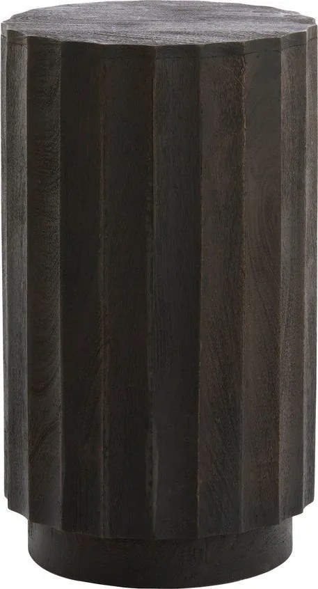 Kulatý odkládací stolek z mangového dřeva ø 35 cm Ellena – Light & Living