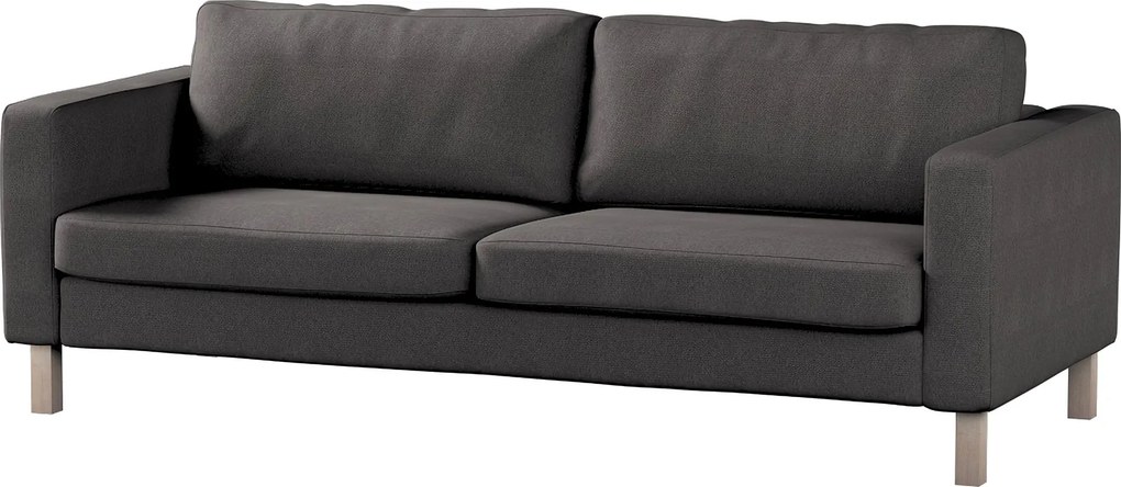 Potah na pohovku IKEA Karlstad 3-místná, nerozkládací, krátký barva šedá látka pletený vzor