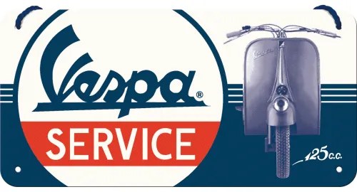 Postershop Závesná cedule: Vespa Service - 10x20 cm