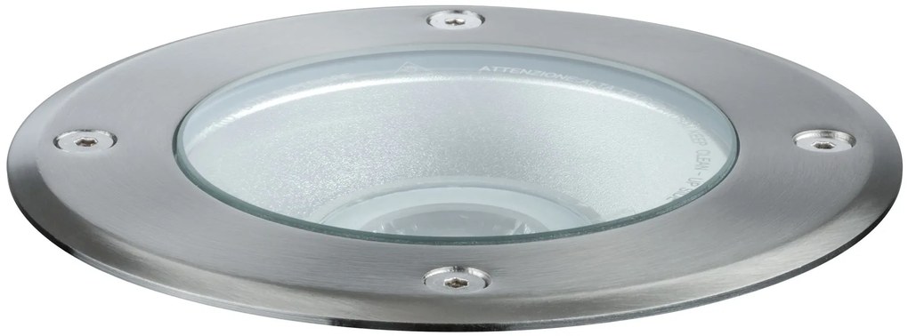 Paulmann 93908 Plug&Shine RL, zápustné svítidlo s nastavitelným směrem svícení 6W LED 3000K, nerez, prům. 14cm, IP67