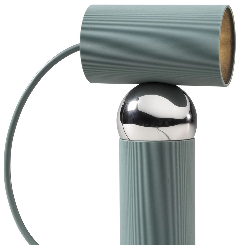 Flos F0995039 Bilboquet, šedomodrá stolní lampička, 1xGU10 LED, výška 20,3cm
