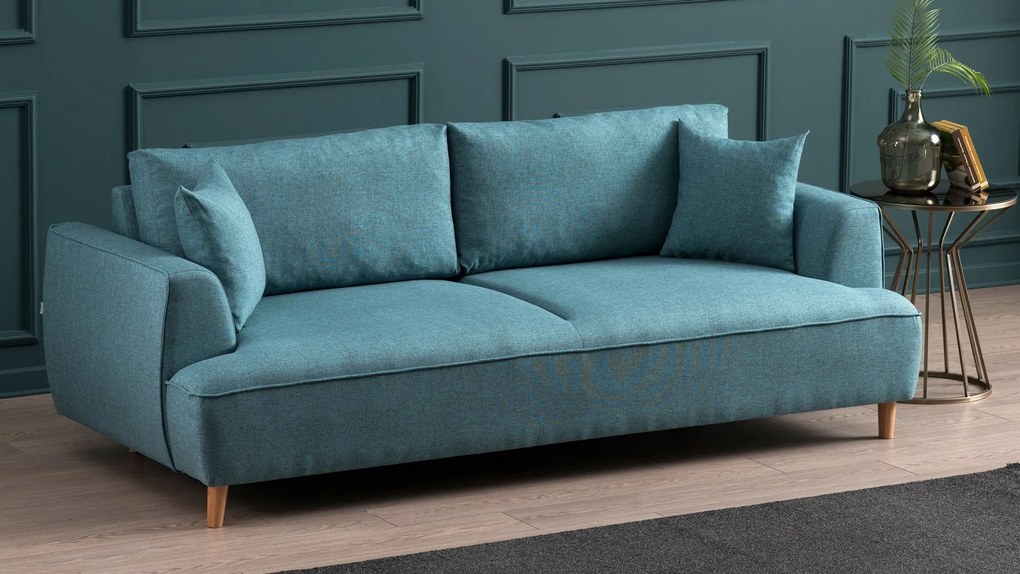 Hanah Home Pohovka FELIX tyrkysová 230 cm 825BLC1380