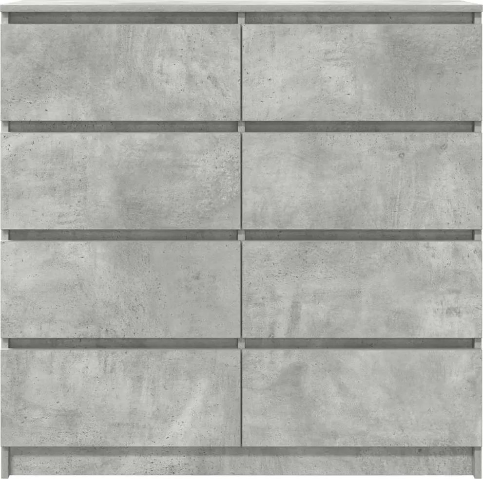Příborník betonově šedý 100x35x99 cm kompozitní dřevo 3328492