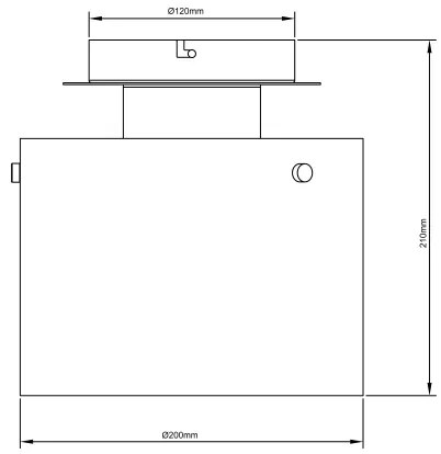 Brilliant - Stropní svítidlo BETH 1xE27/60W/230V pr. 20 cm černá/kouřová
