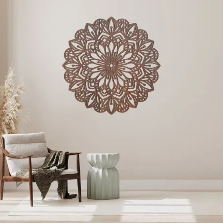 Dřevěná mandala Harmonie – Elegantní dekorace na zeď | SENTOP HDF0252
