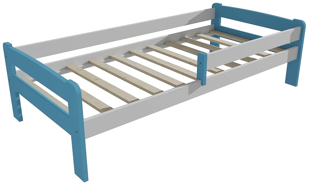 Vomaks Dětská postel se zábranou VMK009C KIDS Rozměr: 100 x 200 cm, Barva: barva modrá