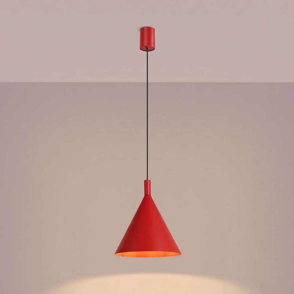 Sollux Lighting Závěsné svítidlo NOX 25 červené