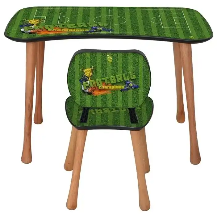 Dětský stolek s židličkou Fotbal, 90 x 52 x 60 cm | BIANO
