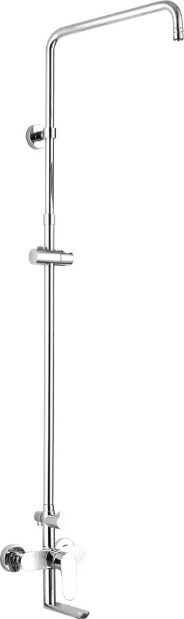 Mereo Mereo, Nástěnná baterie Viana 150mm s otoč. ramínkem a tyčí pro ruční a talířovou sprchu, bez příslušenství, CBE60101S