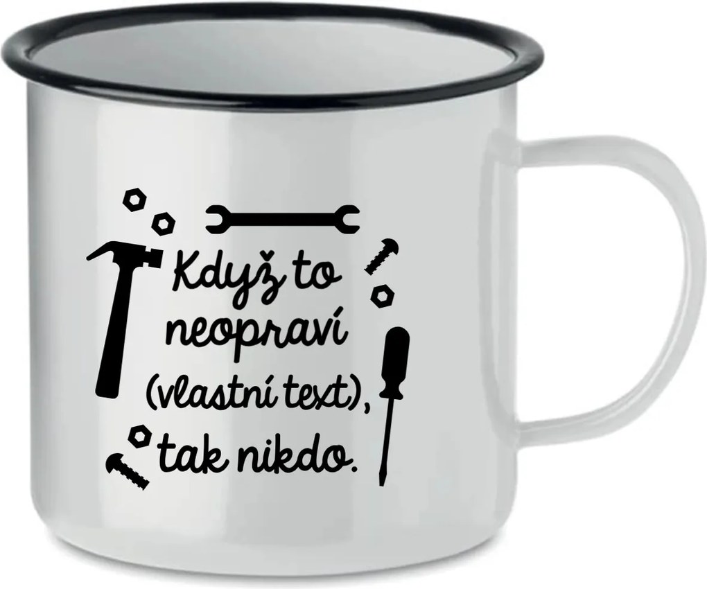 Personalizovaný retro plecháček - když to nezvládne … tak nikdo
