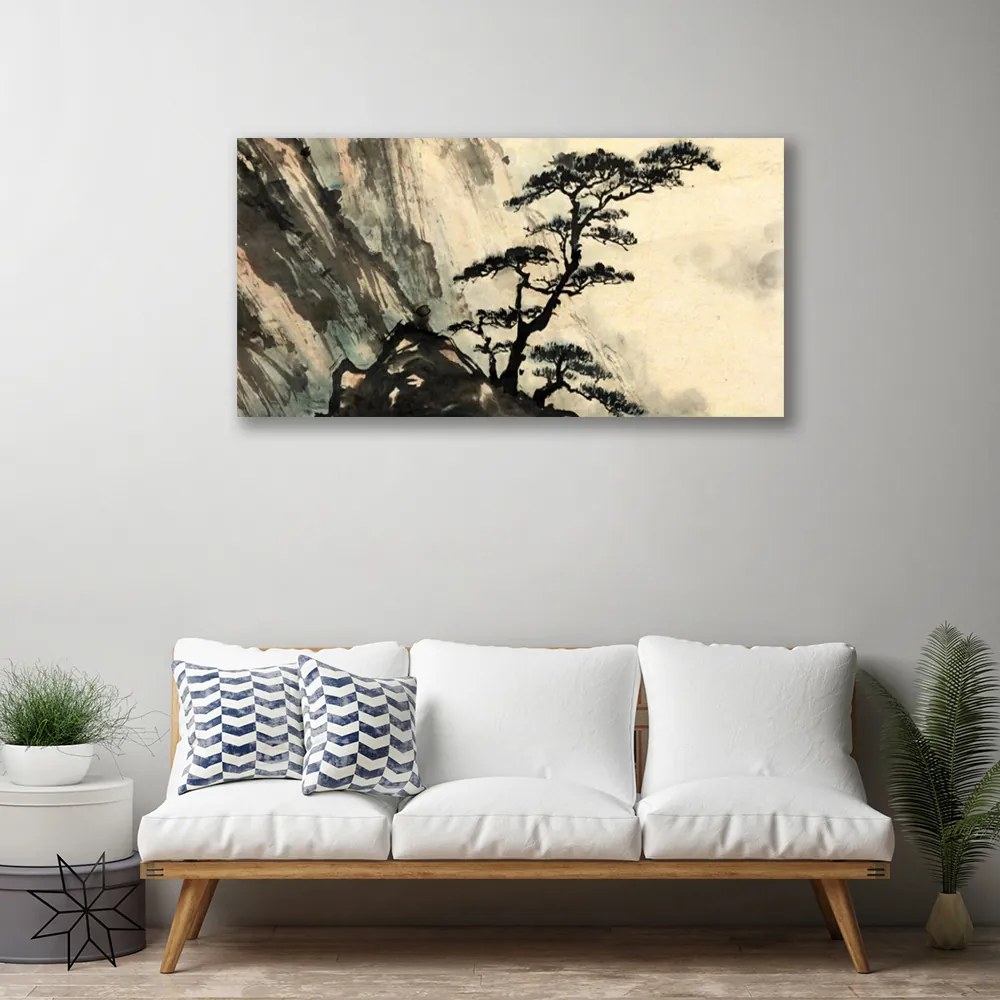 Obraz na plátně Malovaný Strom Umění 120x60 cm