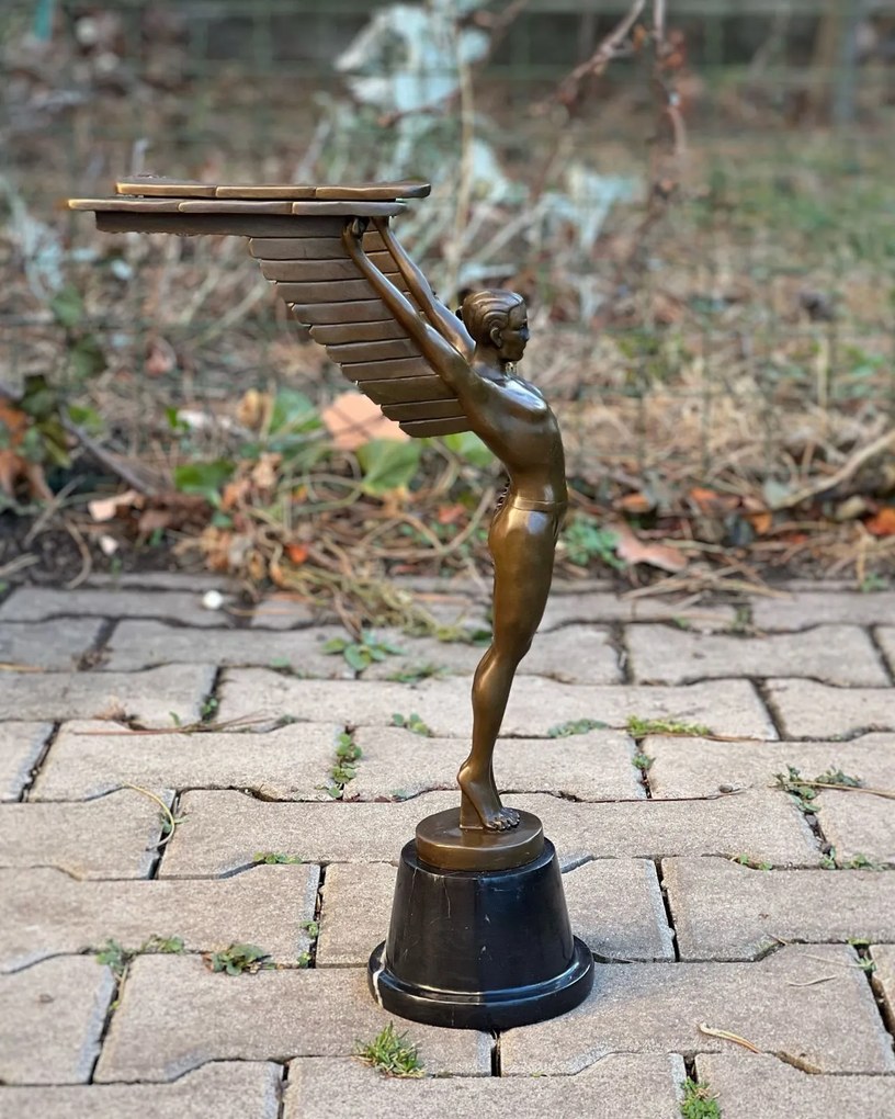 Bronzová socha soška - Íkaros art deco