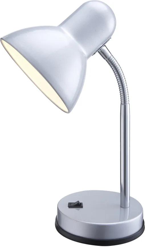 Globo BASIC 2487 pracovní stolní lampy  chrom   1 x E27 max. 40w   200 lm  3000 K  A+