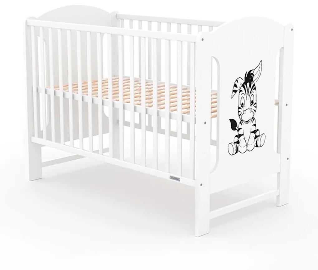 Dětská postýlka New Baby ELSA standard Zebra bílá Barva: Bílá