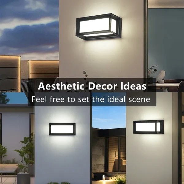 Brilagi - LED Venkovní nást. sv. PARKER LED/12W/230V 3000/4500/6000K černá IP44