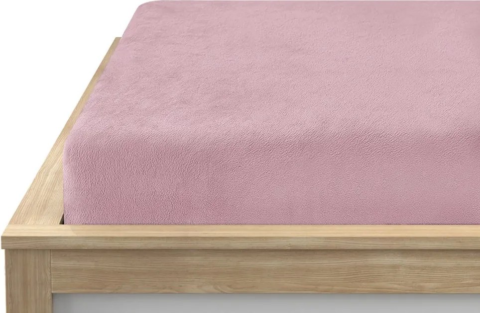 Prostěradlo mikroplyš SOFT 180x200 cm růžové