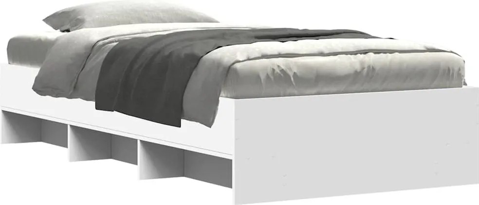 Rám postele bílý 90 x 190 cm kompozitní dřevo 3295702