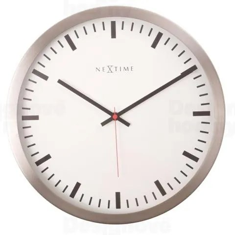 NeXtime 2520 Stripe white 26cm nástěnné hodiny