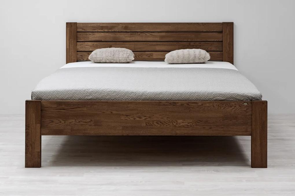 BMB Sofi Lux XL postel - dub Moření: Olej palisandr, Provedení: oblé, Rozměr: 180 x 200 cm