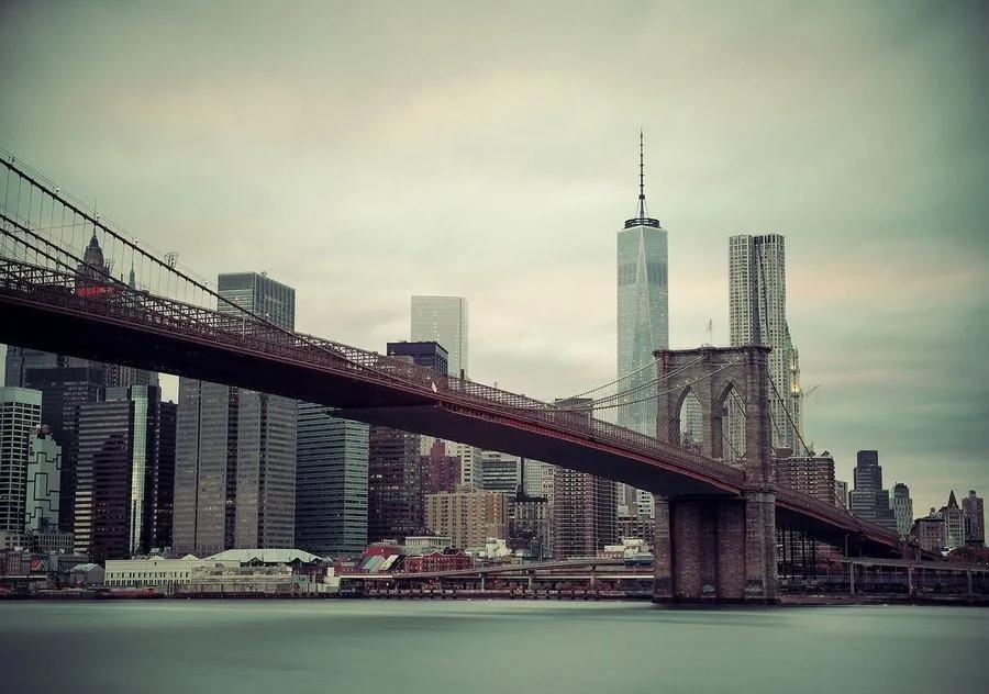 Postershop Fototapeta vliesová: Brooklyn Bridge (2) - 254x368 cm
