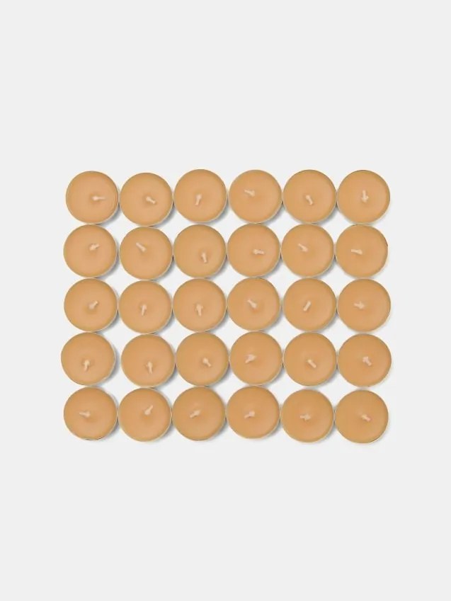Sinsay - Sada čajových svíček Winter Orange 30 pack - oranžová