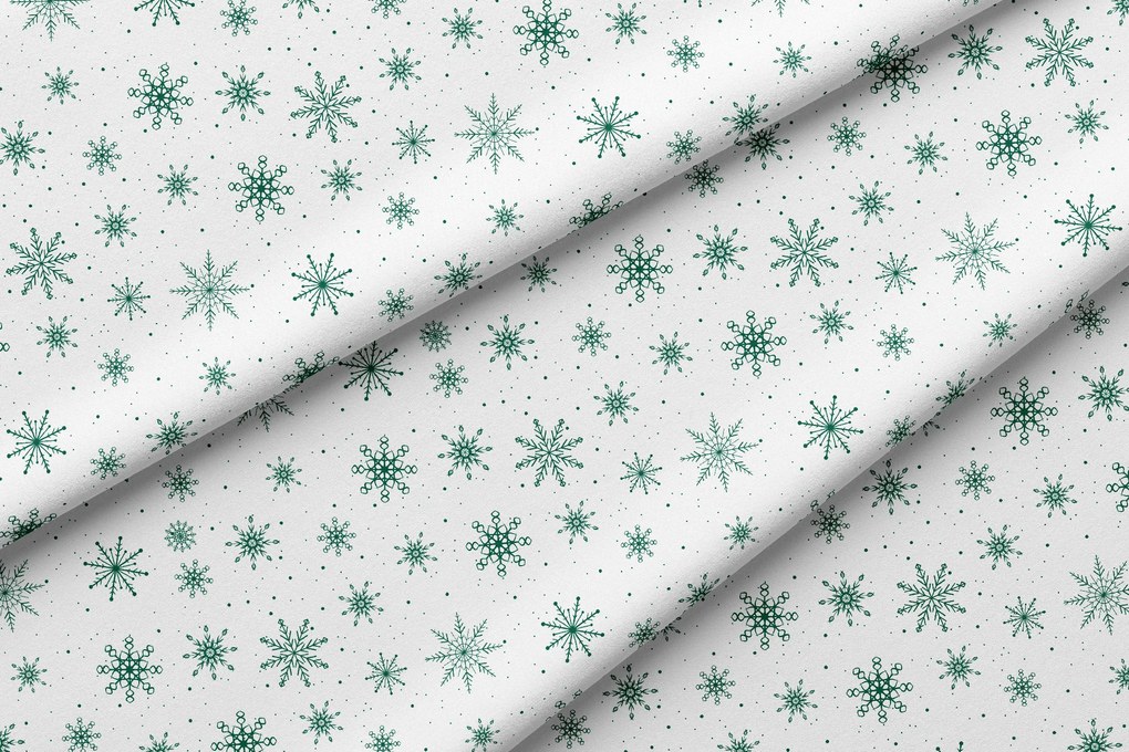 Ubrus vánoční teflonový - V-04 - zelený Rozměry: 120x160, Tvar: Obdélník