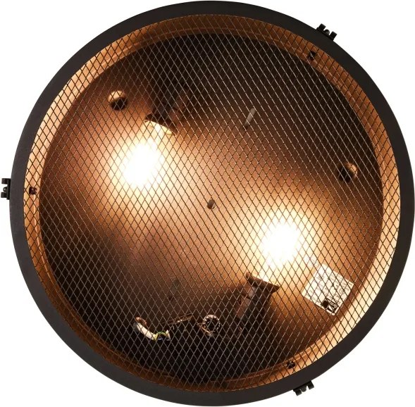 Brilliant - Stropní svítidlo ZOIS 2xE27/28W/230V pr. 42 cm černá