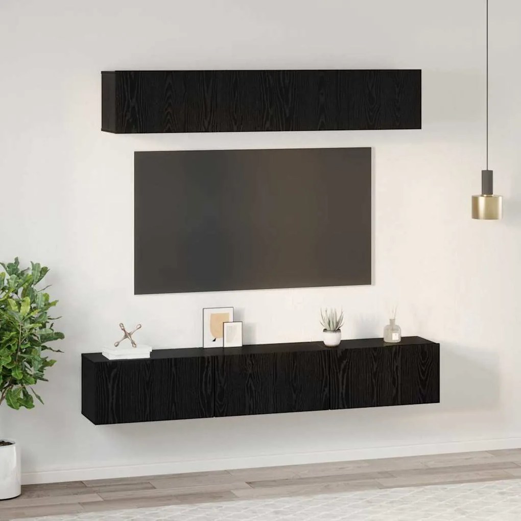 Sestava TV skříněk 5 ks Černý dub Kompozitní dřevo 3393406