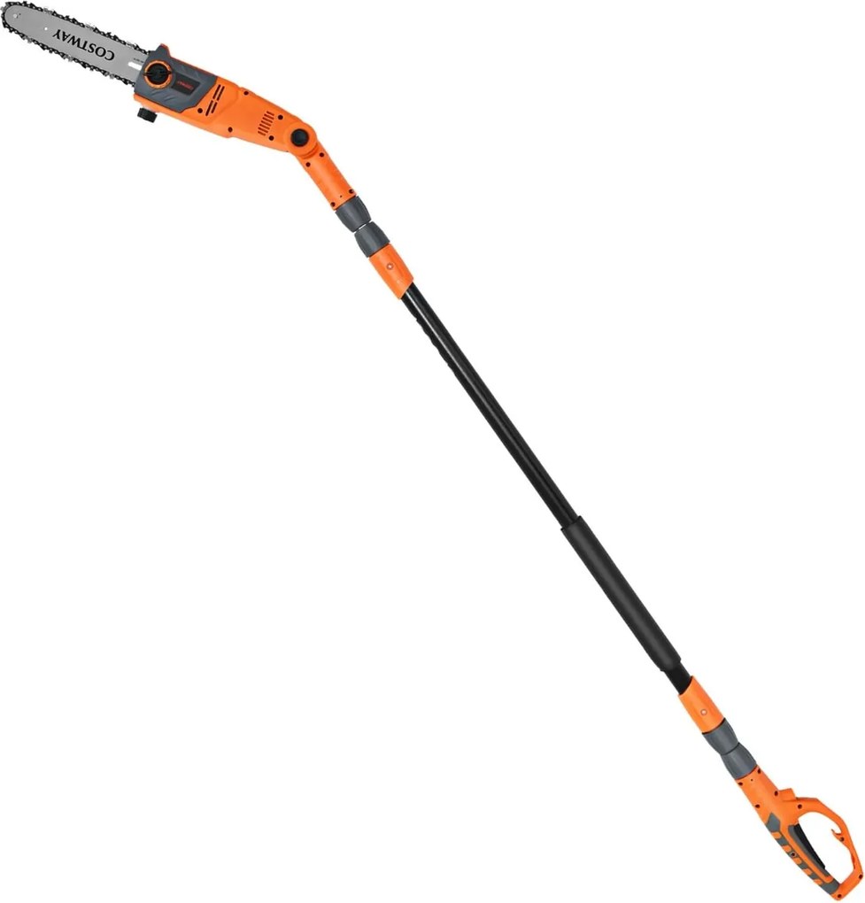 Costway Elektrická tyčová pila 212-286 cm víceúhlá řetězová pila