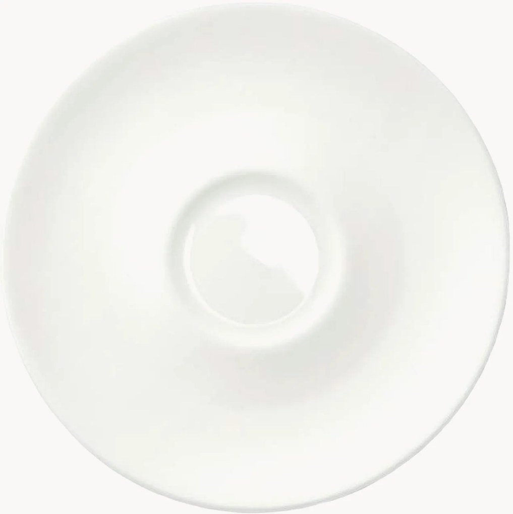 Sada podšálků z kostního porcelánu Cross White, 6 dílů