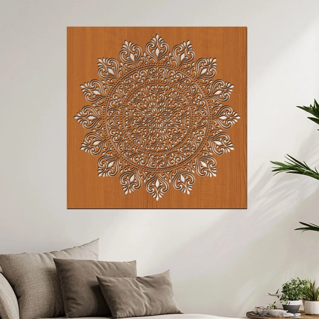 dřevo života Dřevěná mandala Propojení Zvolte rozměr (cm): 40x40, Zvolte barvu dekoru: Ořech