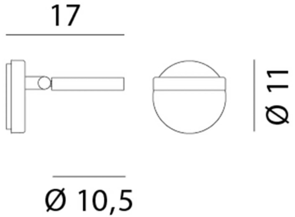 Rotaliana String H0 DTW LED nástěnné světlo černá