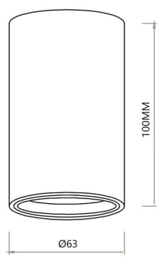 Bodové svítidlo GENESIS 1xGU10/8W/230V 10 cm zlatá