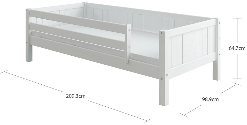 FN Postel se zábranou Romantic 443 bílá
