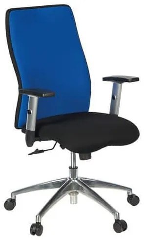Kancelářská židle Manutan Penelope Tex, černá/modrá