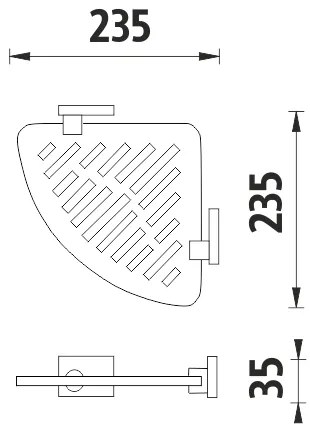 Nimco Police rohová IXI KE X212-26