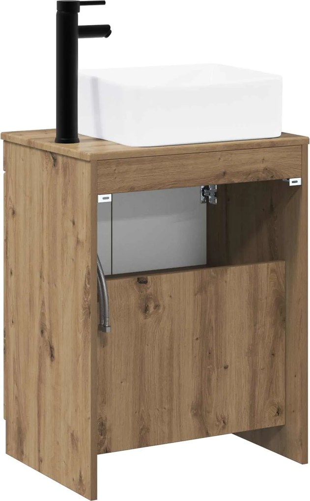 Sada koupelnového nábytku Dub artisan Kompozitní dřevo 3404231