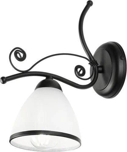 Nástěnná lampa RETRO 1xE27/60W/230V černá/bílá