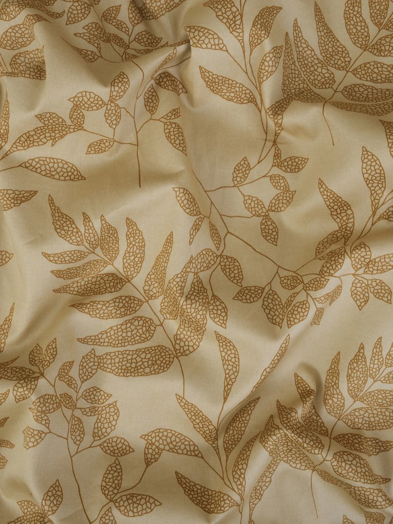 MK Lůžkoviny Prodloužené saténové povlečení - Gabriela tmavě zelené 140 × 220 cm, 70 x 90 cm